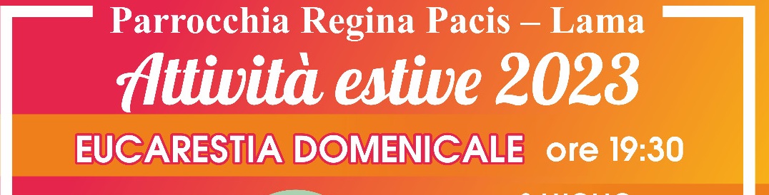 Parrocchia Regina Pacis • Chiesa e comunità - Lama Taranto